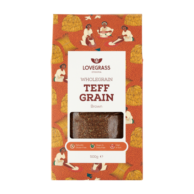 Brown Teff Flour 500g | Lovegrass Ethiopia