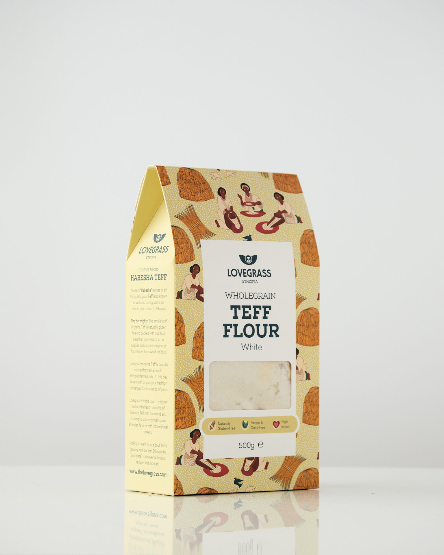 White Teff Flour 500g | Lovegrass Ethiopia