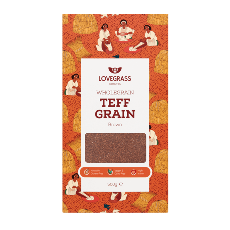 Brown Teff Flour 500g | Lovegrass Ethiopia