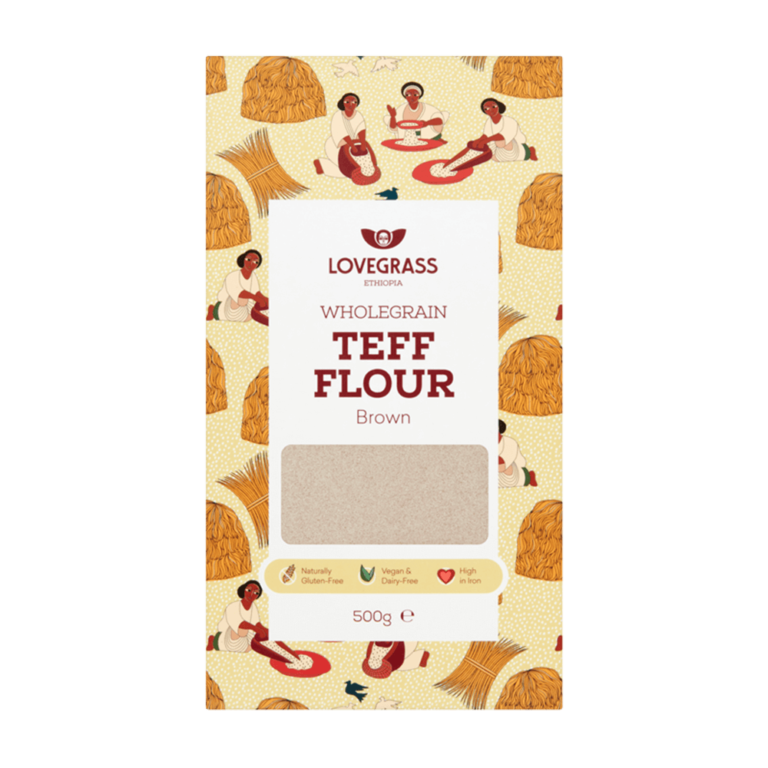Brown Teff Flour 500g | Lovegrass Ethiopia